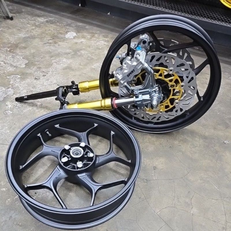 Yamaha Y15ZR Y16ZR Combo Double Disc Package Set With Sport Rim Y15 Y16 ...