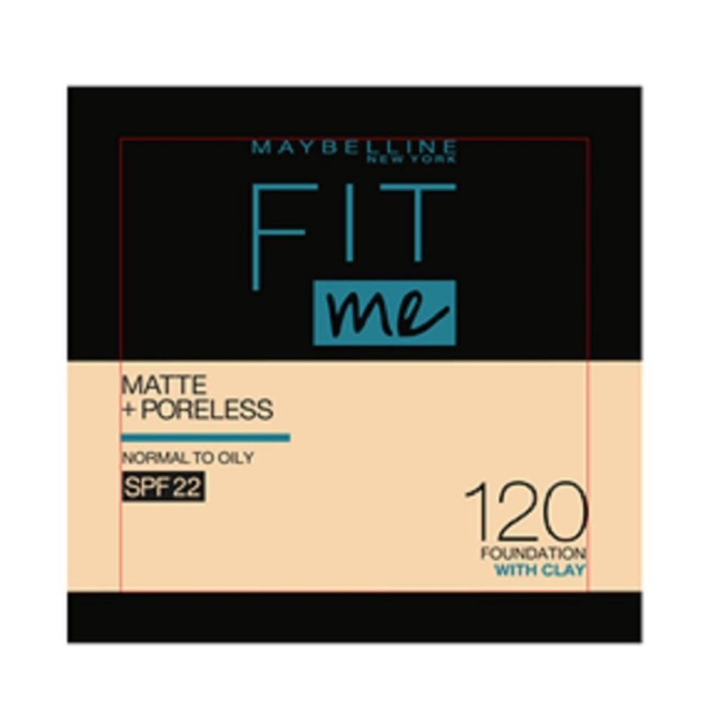 MAYBELLINE Fit Me Foundation Matte+Poreless #120 - (1.5ml Sachet ...