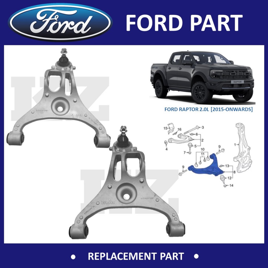 FORD RAPTOR 2.0L 2015-ONWARDS - FRONT LOWER ARM WITH BALL JOINT ...