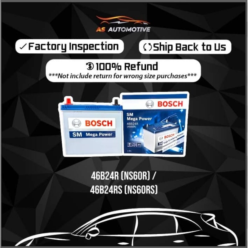 NS60 | 46B24R/46B24RS | NS60R/NS60RS Battery BOSCH Car Battery - Avanza ...