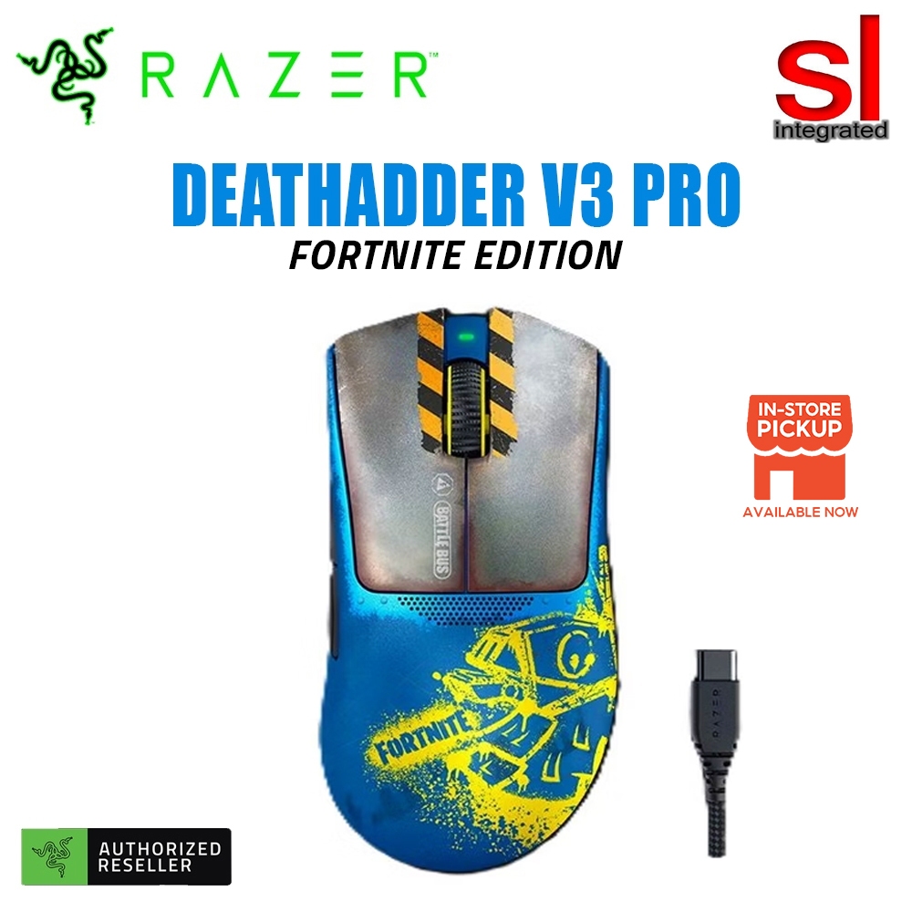 Razer DeathAdder V3 Pro Wireless Gaming Mouse - Fortnite Edition ...