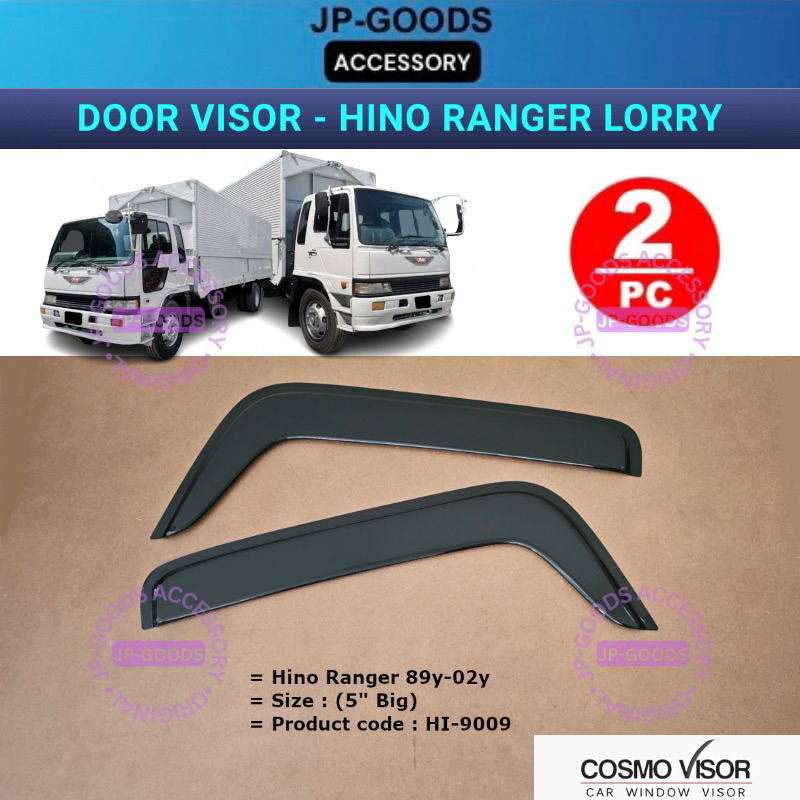 HINO RANGER LORRY / TRUCK 1989 - 2002 DOOR VISOR COSMO VISOR ( MALAYSIA PRODUCT ) | Shopee Malaysia