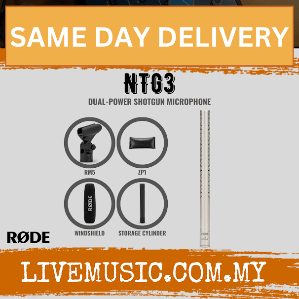 Rode NTG-3 Shotgun Condenser Microphone (NTG3) | Shopee Malaysia