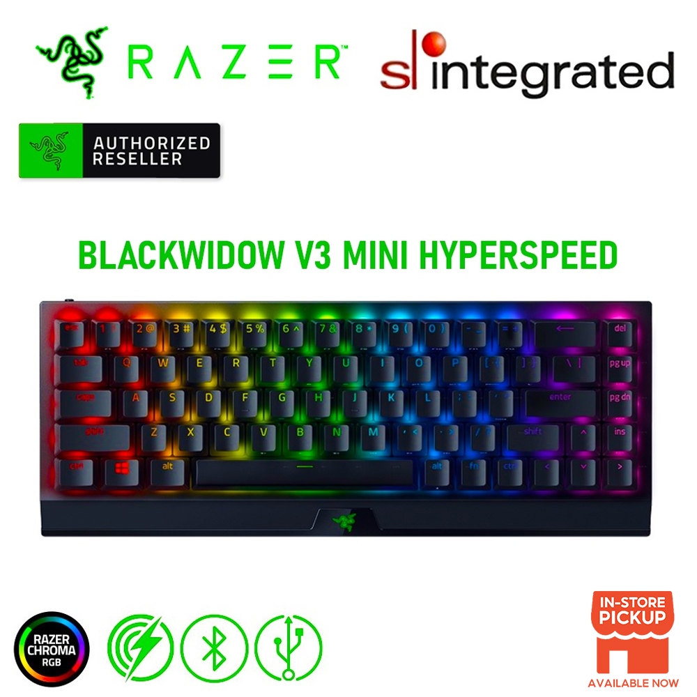 Razer BlackWidow V3 Mini HyperSpeed Wireless 65% Mechanical Gaming ...