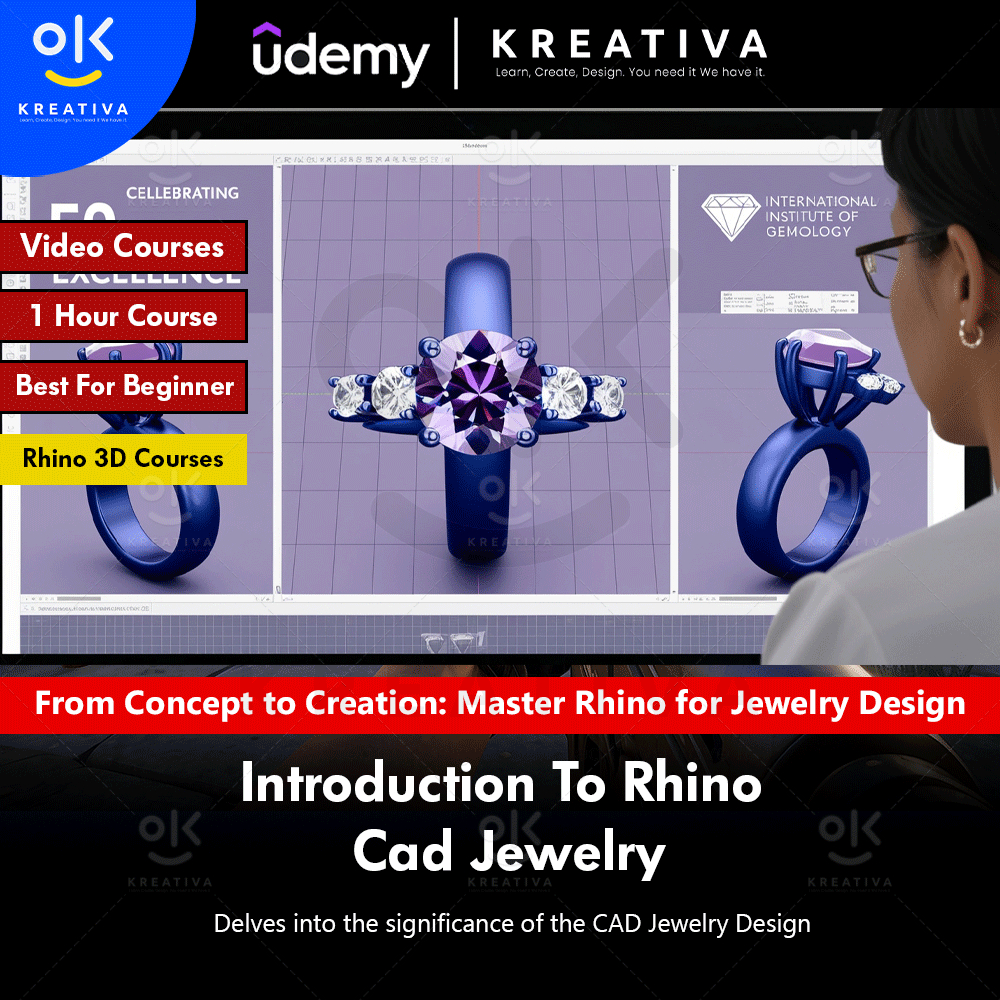Rhino Video Course-Introduction To Rhino Cad Jewelry | learn Rhino ...