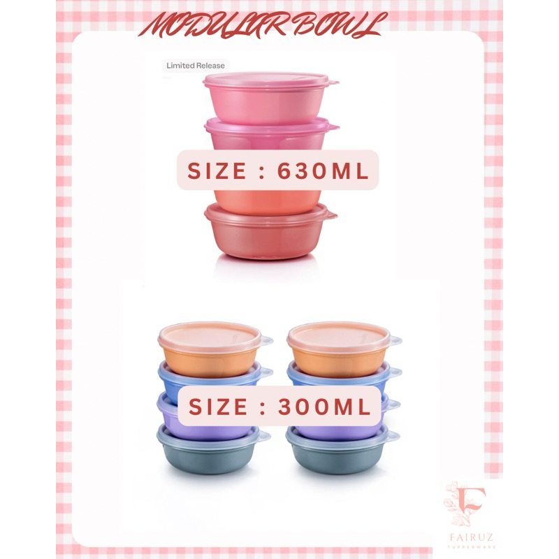 TUPPERWARE - MODULAR BOWL KONTENA BEKAL BULAT | Shopee Malaysia