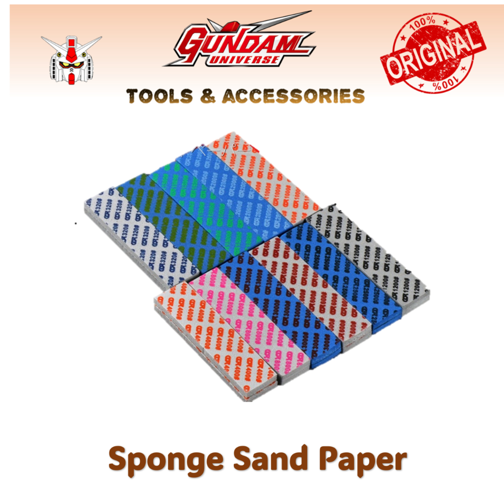 Cormake Sponge Sandpaper #320-#3000Gundam Tool Sand Paper Polish Sponge ...