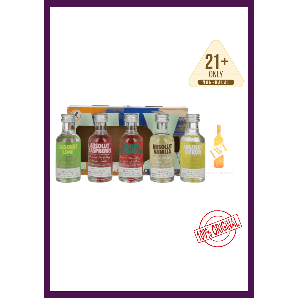 ABSOLUT VODKA MIX FIVE 50ML 40ABV | Shopee Malaysia
