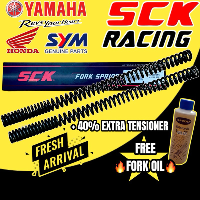 FREE FORK OIL! 100% ORIGINAL SCK RACING FORK SPRING Y15 Y16 LC135 Y125 ...