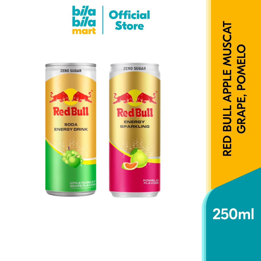 RED BULL ZERO-SUGAR Sparkling Energy Drink (Apple Muscat Grape, Pomelo ...