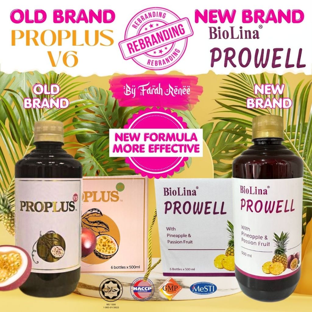 Prowell Proplus V6 Probiotic Natural Superfood Prebiotic Drink Original ...