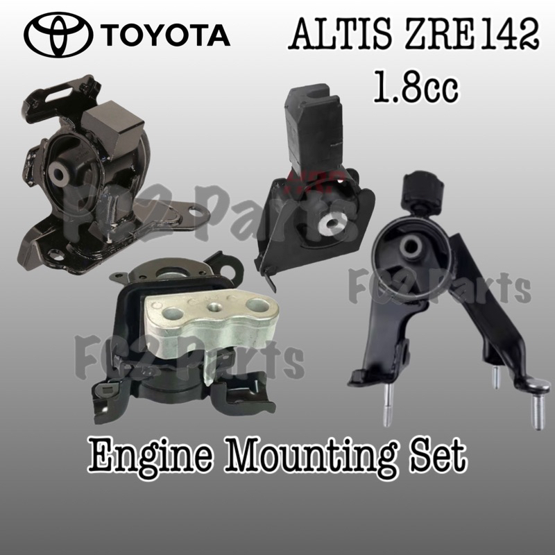 OEM Thailand 1set 4pcs Toyota Altis ZRE142 1.8cc Engine Mounting Set ...