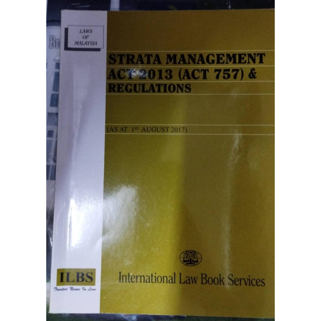 Strata Management Act 2013 (Act 757) & Regulations Second Hand Book Law ...