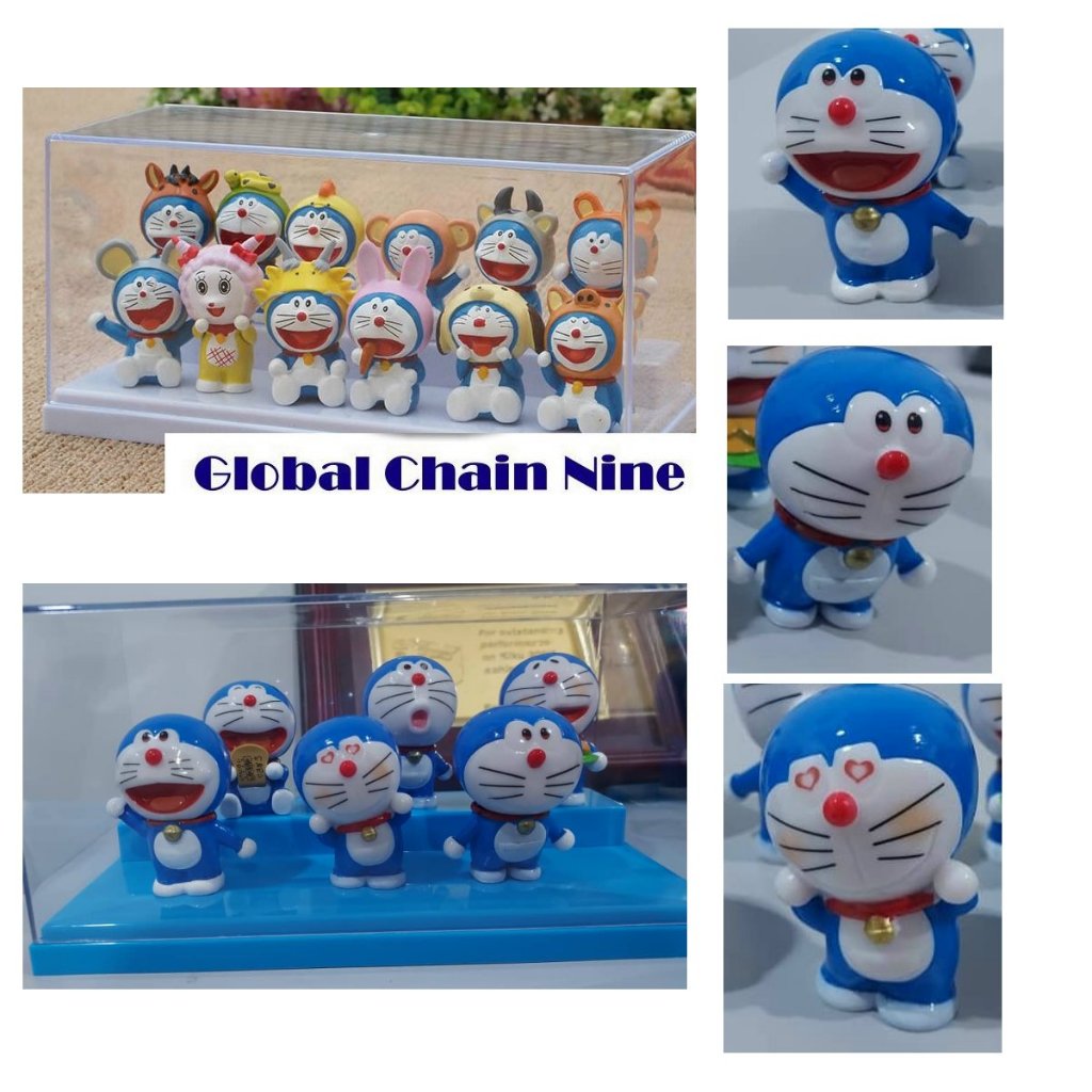 DORAEMON CAKE TOPPER / FIGURE COLLECTION with display boxes | Shopee ...
