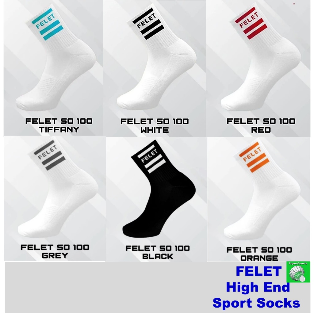 【ORIGINAL】FELET High End Sport Socks 100 Series (1 prs) | Shopee Malaysia