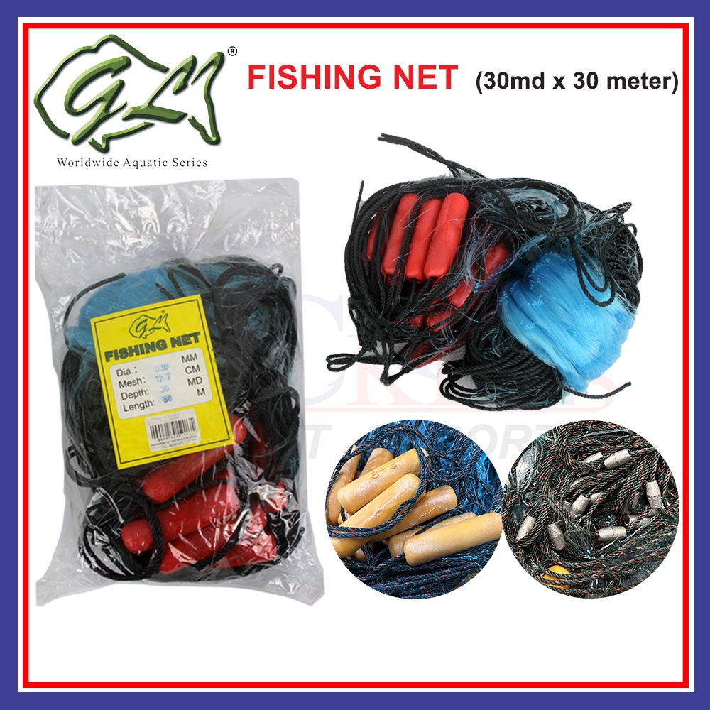(30meter)Jala Tangsi GL Fishing Net Fising Jala Pukat Ikan Nylon ...