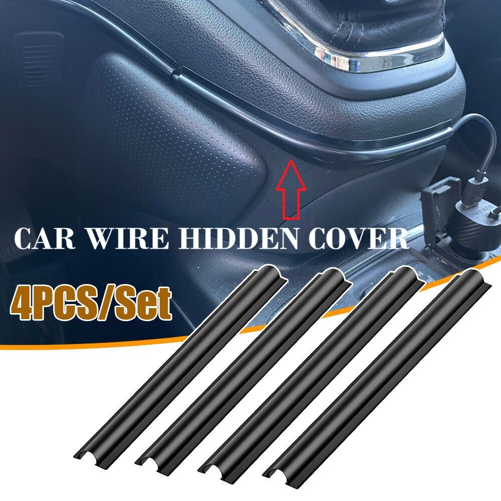 4Pcs Hidden Car Wire Cover Protector Cable Line Sleeve Wires Clips ...