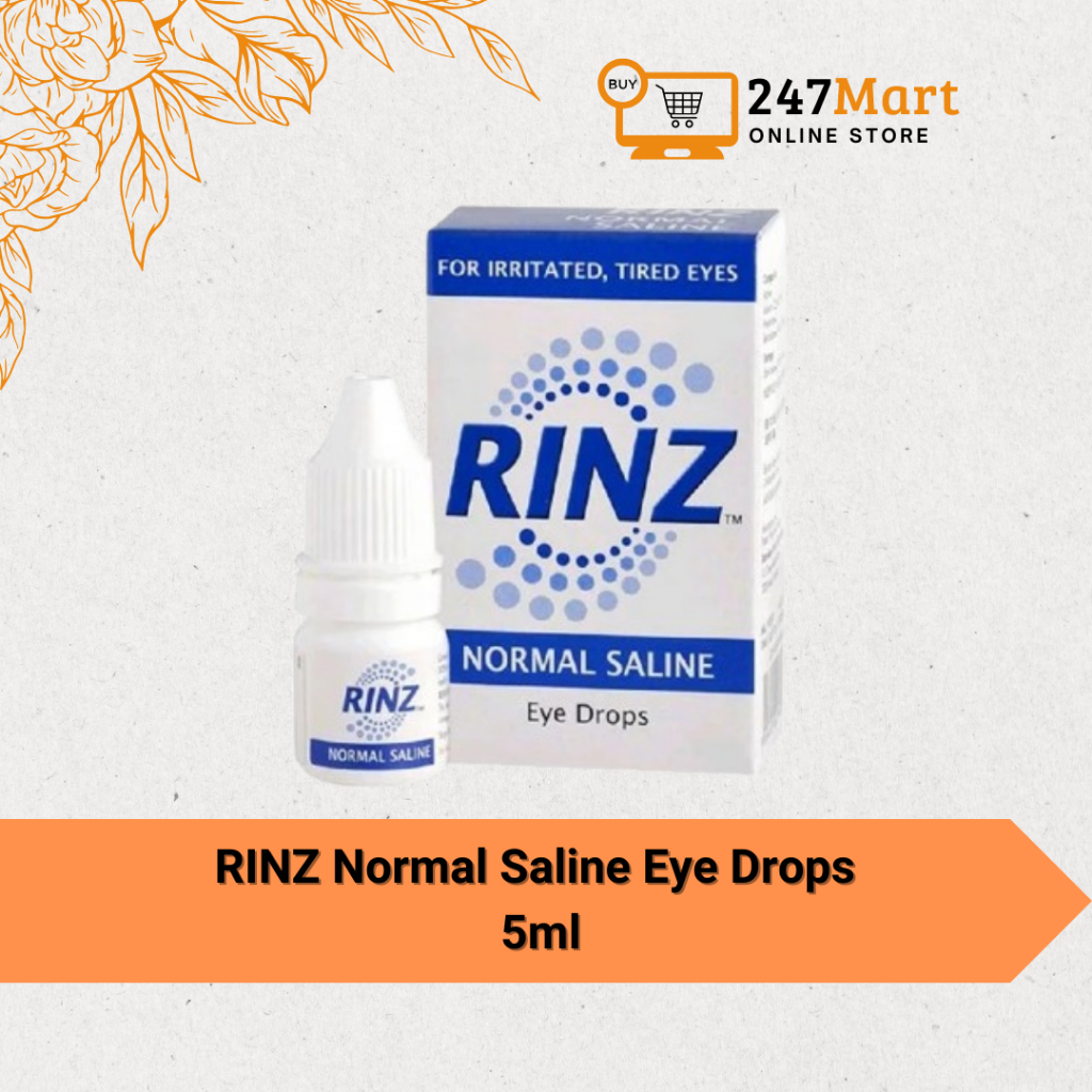RINZ Normal Saline Eye Drops 5ml | Shopee Malaysia
