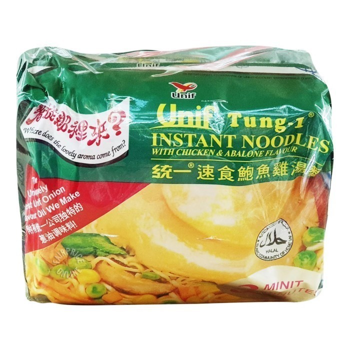 Unif Tung-1 Instant Noodles - Chicken & Abalone 5X85g | Shopee Malaysia
