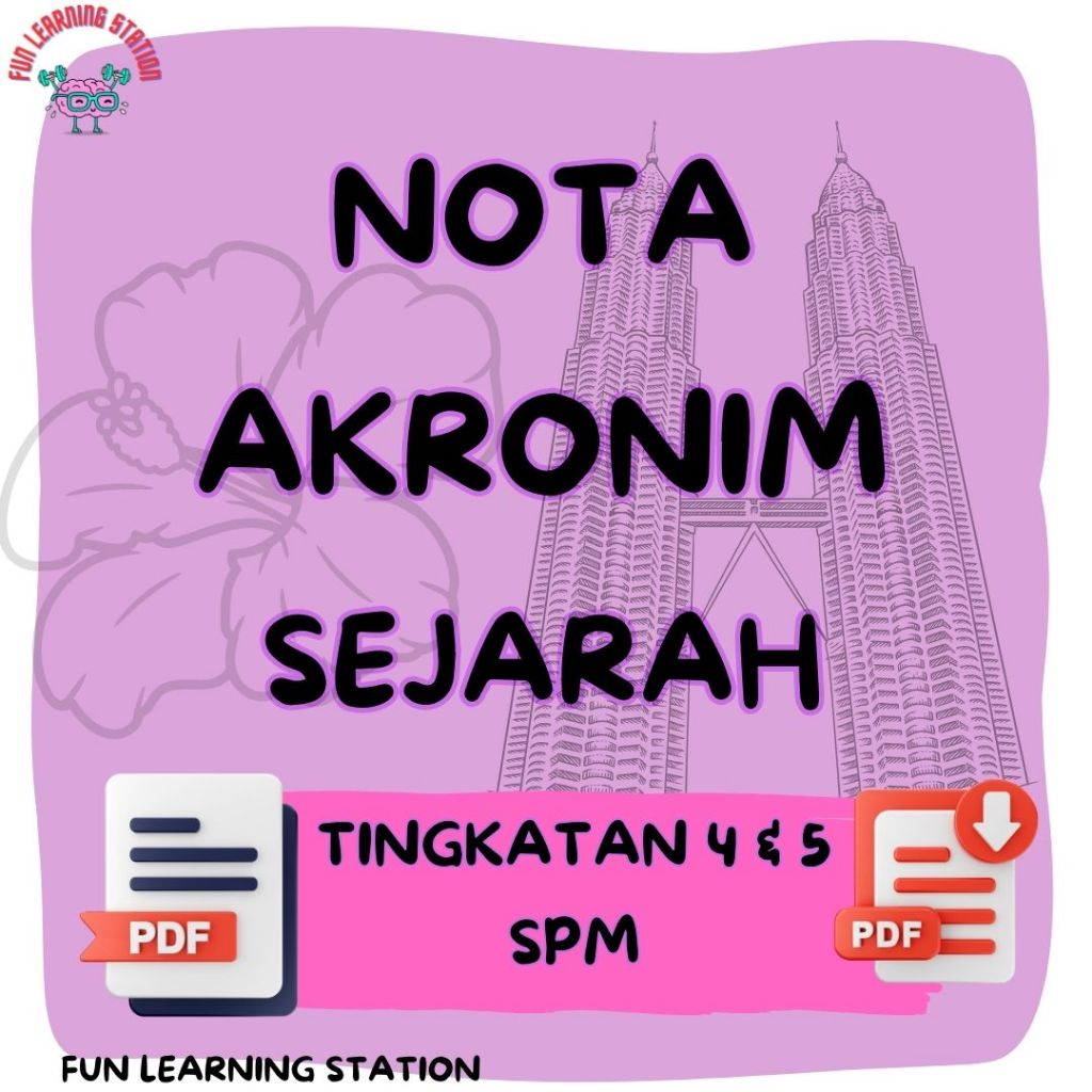 Nota Akronim Sejarah Tingkatan 4 & 5 SPM KSSM History Notes Acronym ...