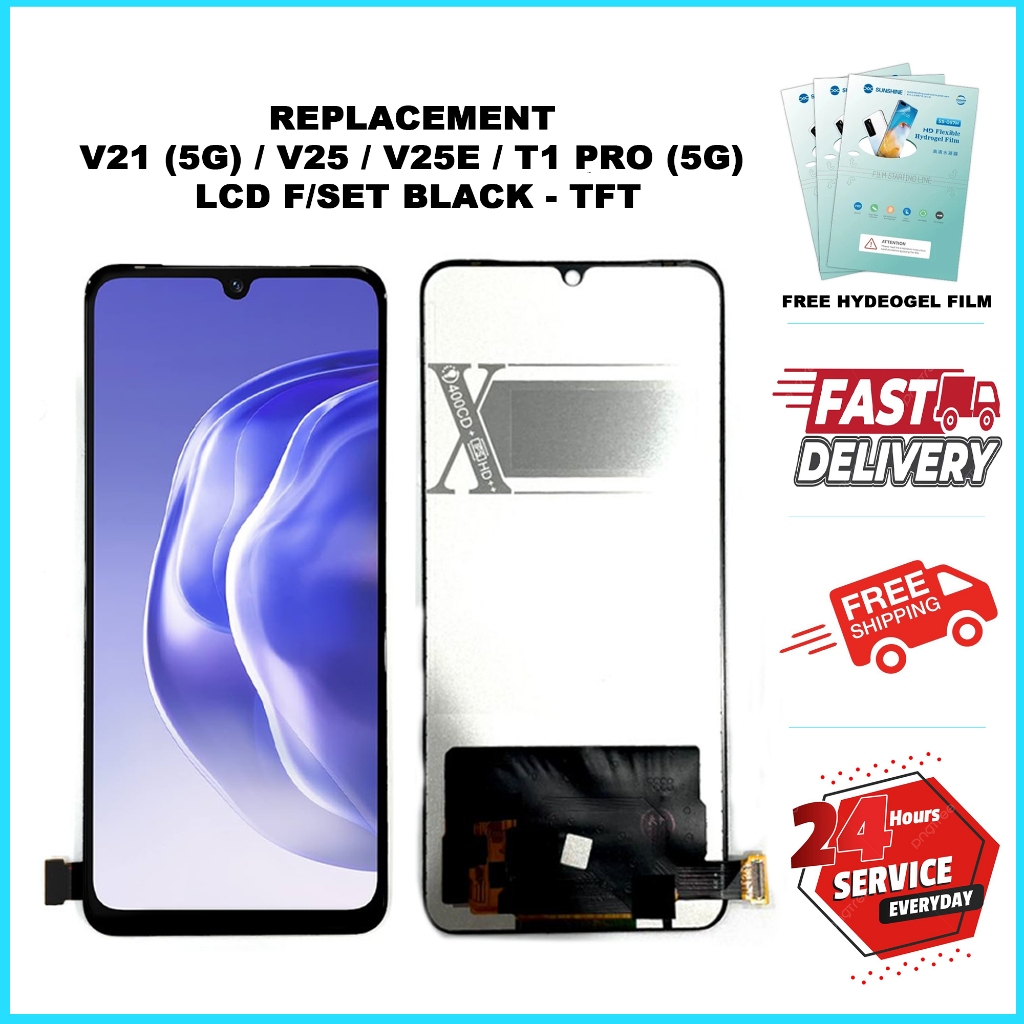 TC VI V21 (5G) / V25 / V25E / T1 PRO (5G) LCD F/SET - TFT / OLED ...