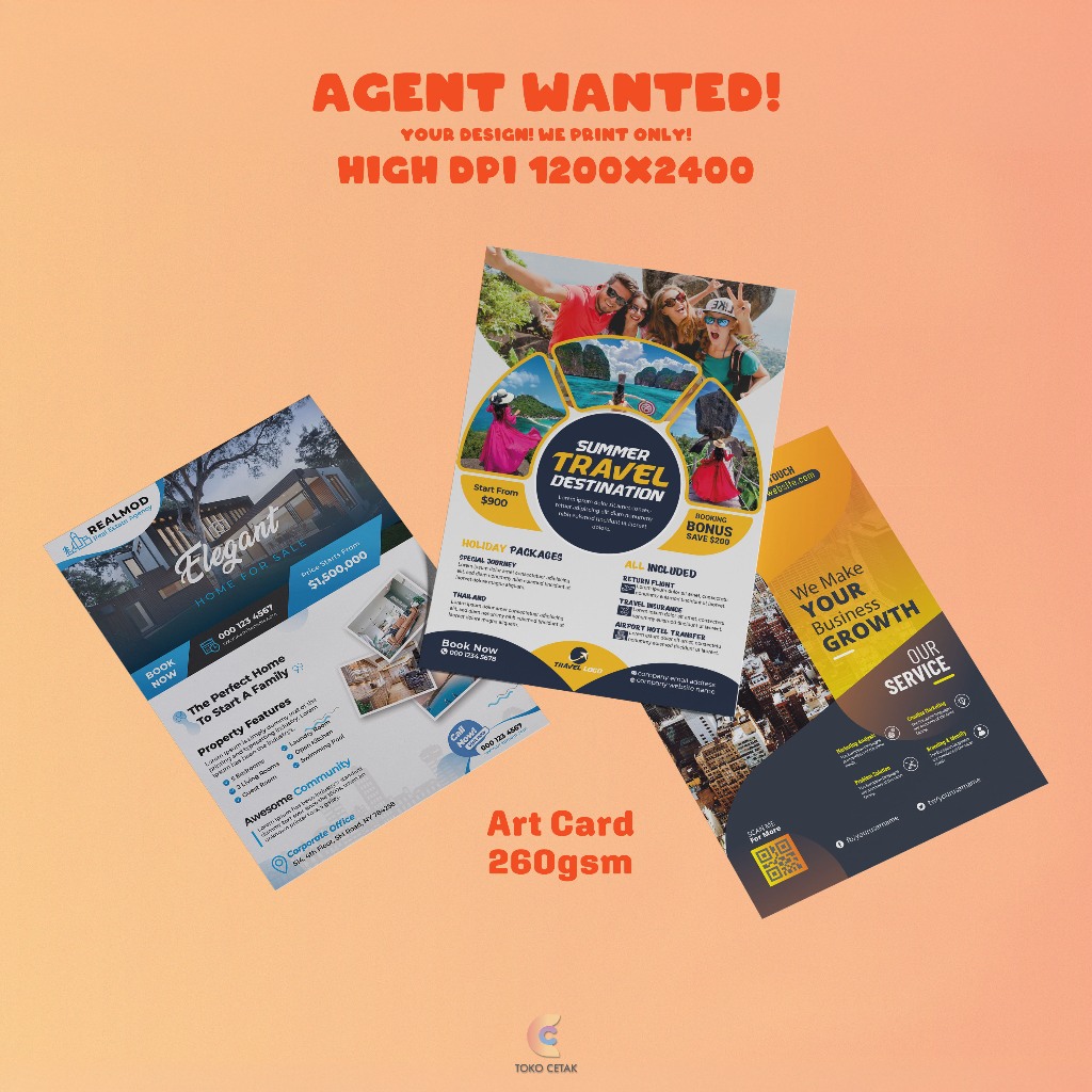 Art Card 260gsm A5 A4 A3 Colour Photostat Printing | Fotostat Warna A5 ...