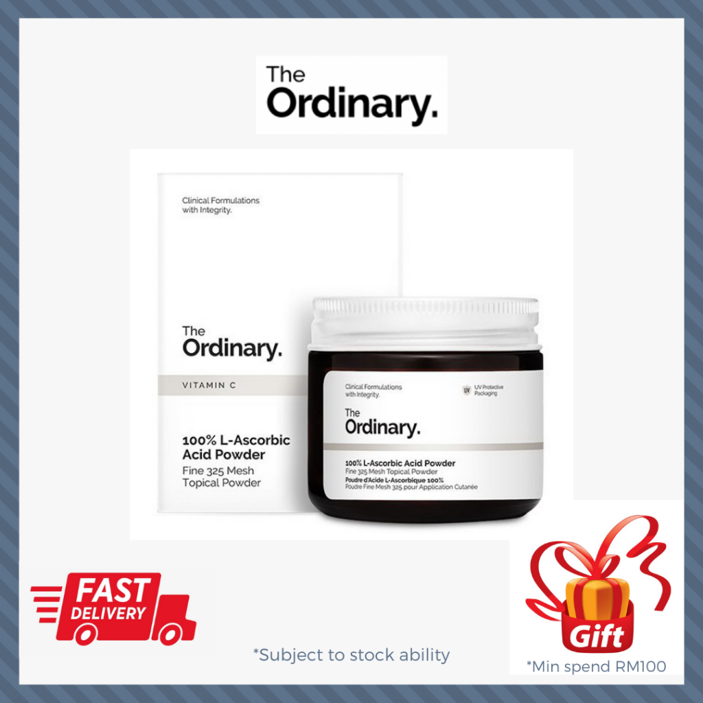 THE ORDINARY 100% L-ASCORBIC ACID POWDER 20G (READY STOCK) | Shopee ...