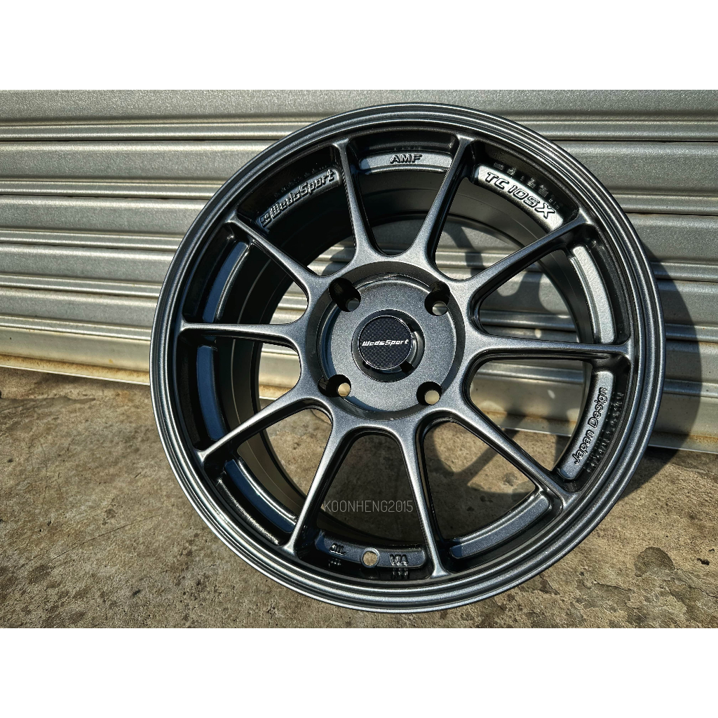 New Car Sport Rim Flow Forming WEDSSPORT TC105X Wheels 15x7J 4x114 ET40 EJTITAN - READY STOCK ...