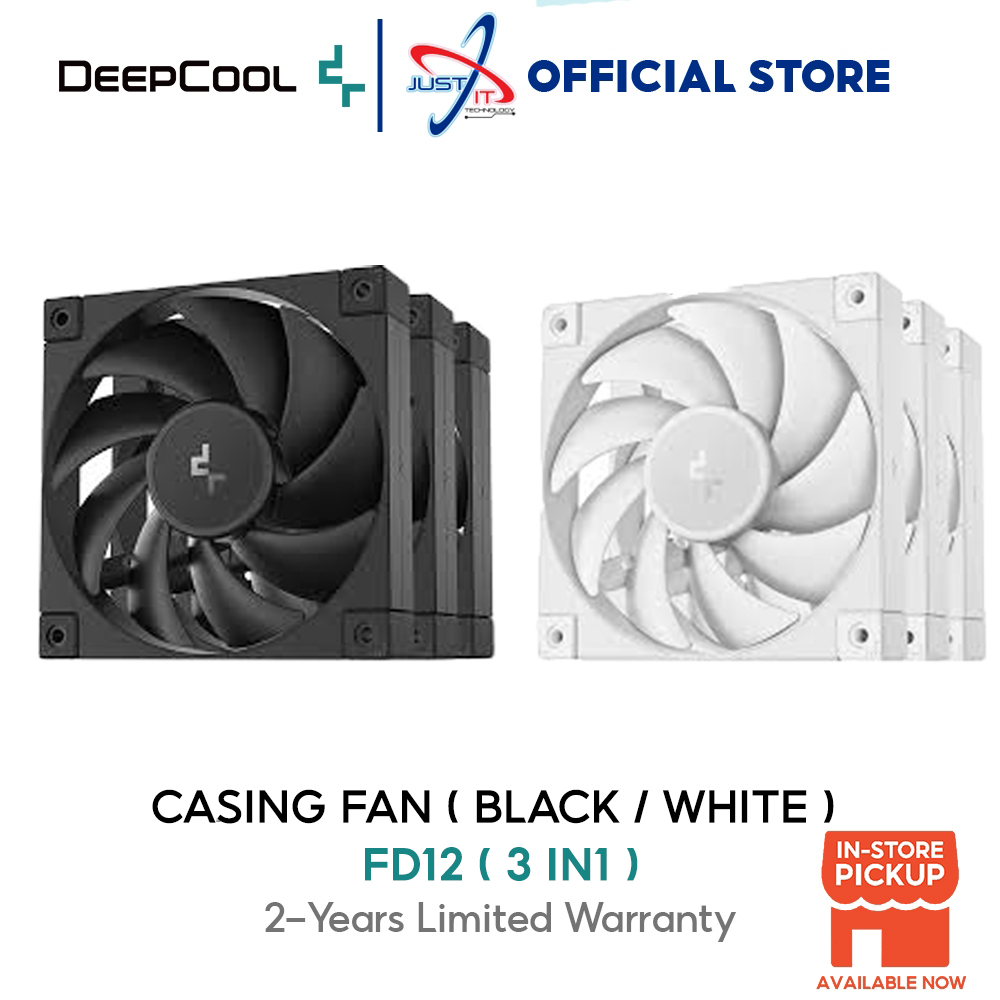 Deepcool FD12 3 In 1 PWM Casing/Case Fan (120mm) R-FD12-BKNPN3-G/R-FD12-WHNPN3-G | Shopee Malaysia