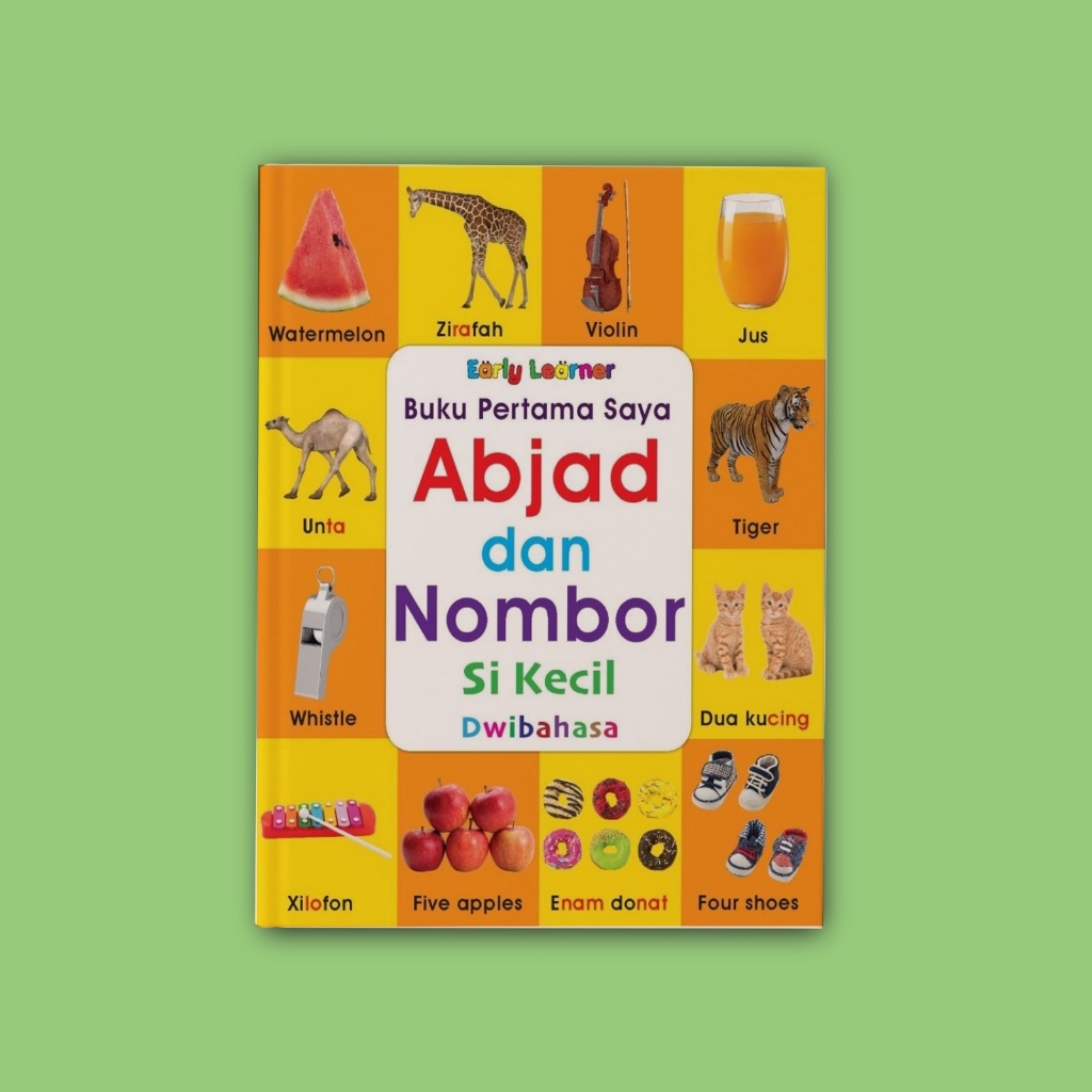 BUKU PERTAMA SAYA, ABJAD DAN NOMBOR SI KECIL (DWIBAHASA) | Shopee Malaysia