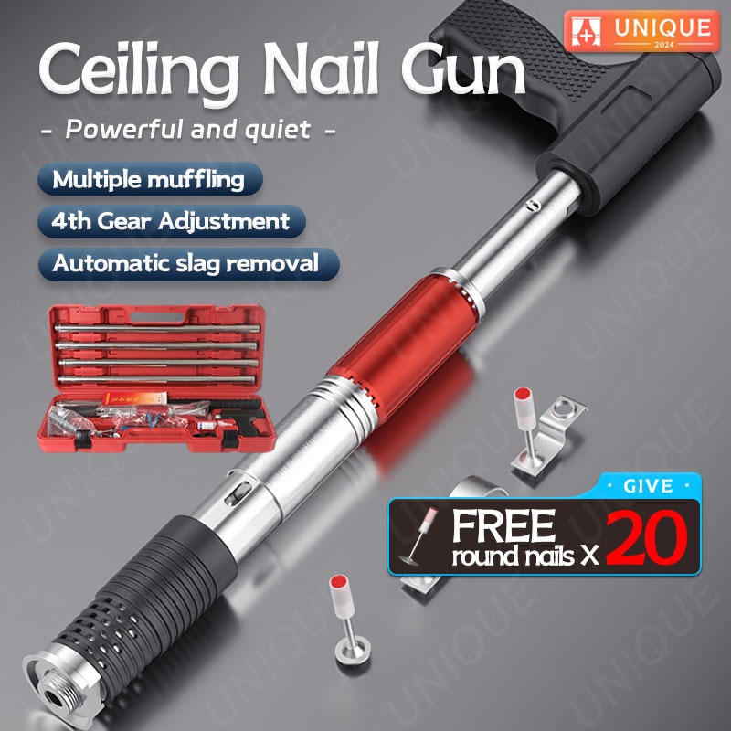 【24Hours Delivery】Ceiling Nail Gun Manual Steel Nails Gun Rivet Tufting ...