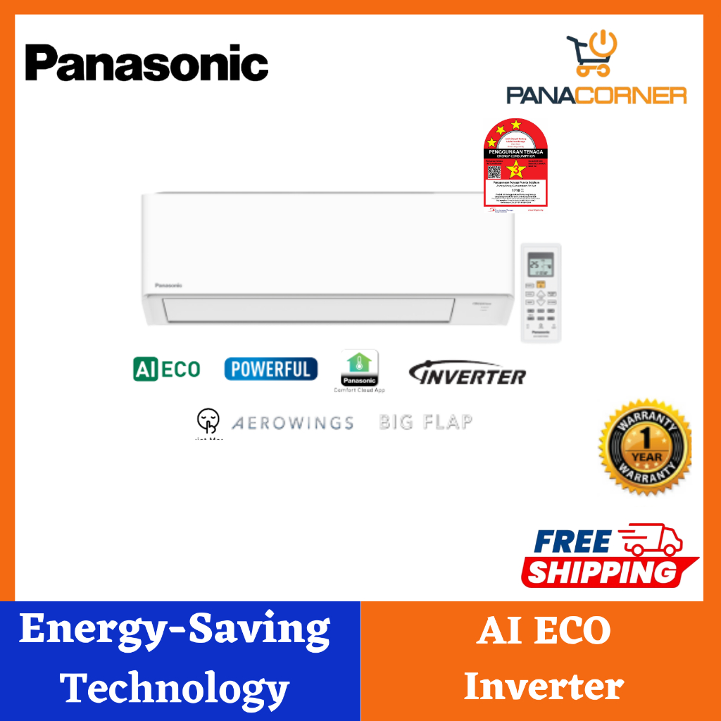 (FREE SHIPPING) Panasonic NEW Model ECO Inverter YU Series (AKH-1) R32 ...
