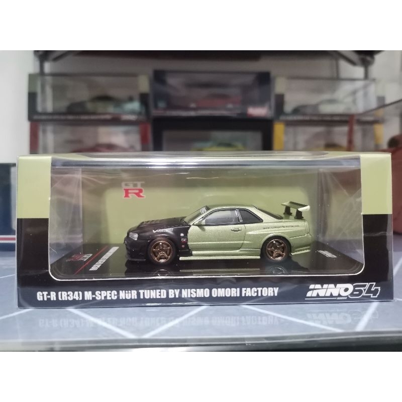 Inno64 1/64 Nissan Skyline GT-R R34 M-Spec Nür Tuned by Nismo Omori ...