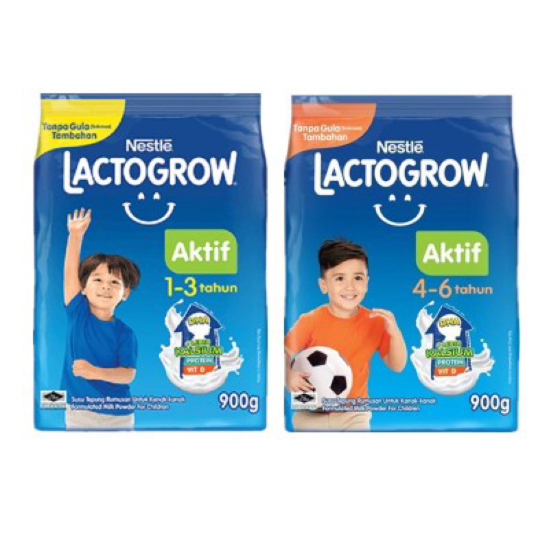 Nestle Lactagrow Aktif 1-3 4-6 Milk Powder 850G/900G | Shopee Malaysia