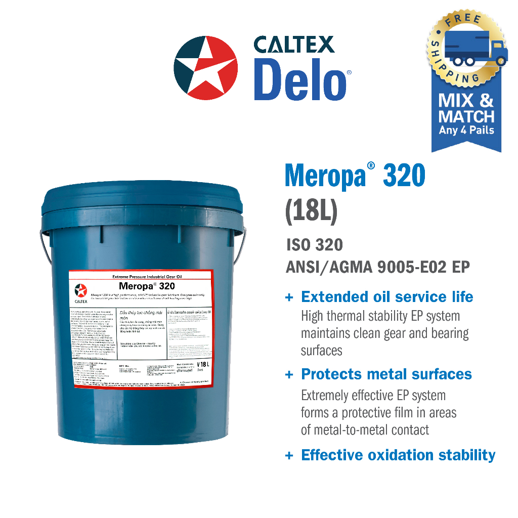 Caltex Meropa 320 Extreme Pressure Industrial Gear Oil | Shopee Malaysia