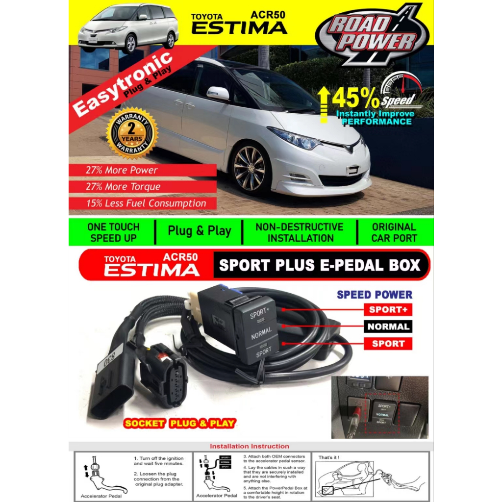 TOYOTA ESTIMA EASYCAR POWER BOOST THROTTLE CONTROLLER | Shopee Malaysia