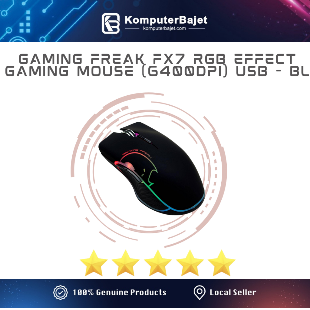 GAMING FREAK FX7 RGB EFFECT HIGH QUALITY GAMING MOUSE (6400DPI ...