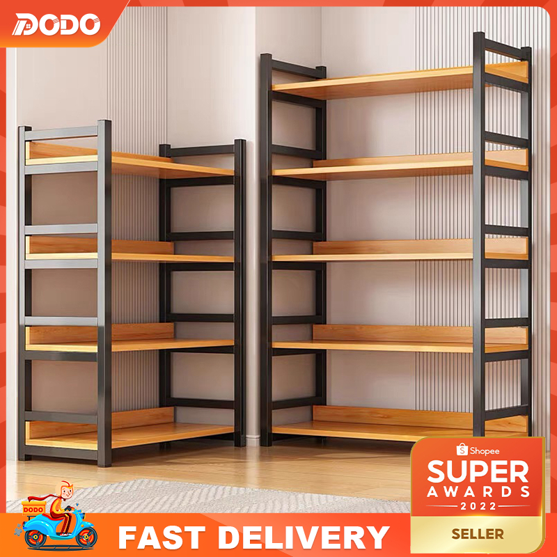 DO 4/5/6 Layers Multipurpose Rack BookShelf Metal Frame Shelves Rack ...