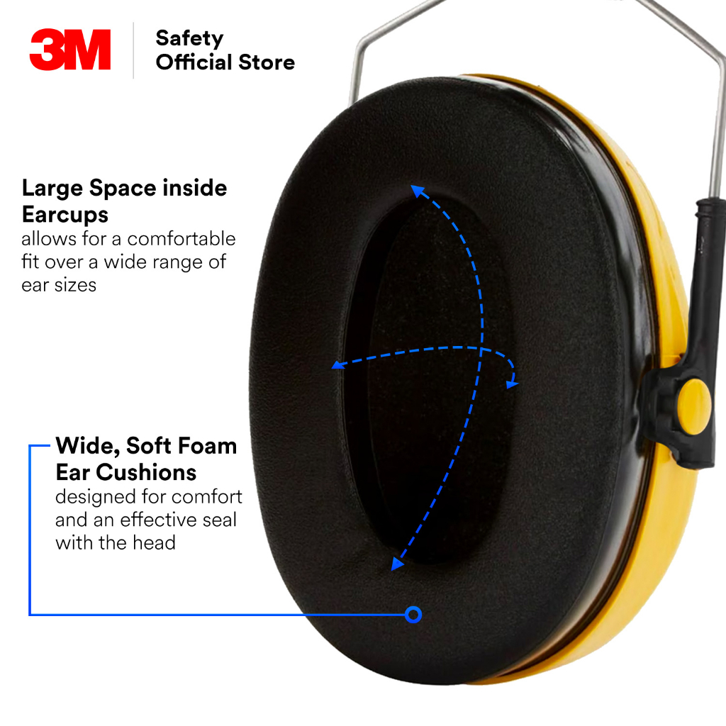 3M™ H510A Peltor Optime I Safety Earmuffs SNR 27 dB/ DOSH SIRIM ...