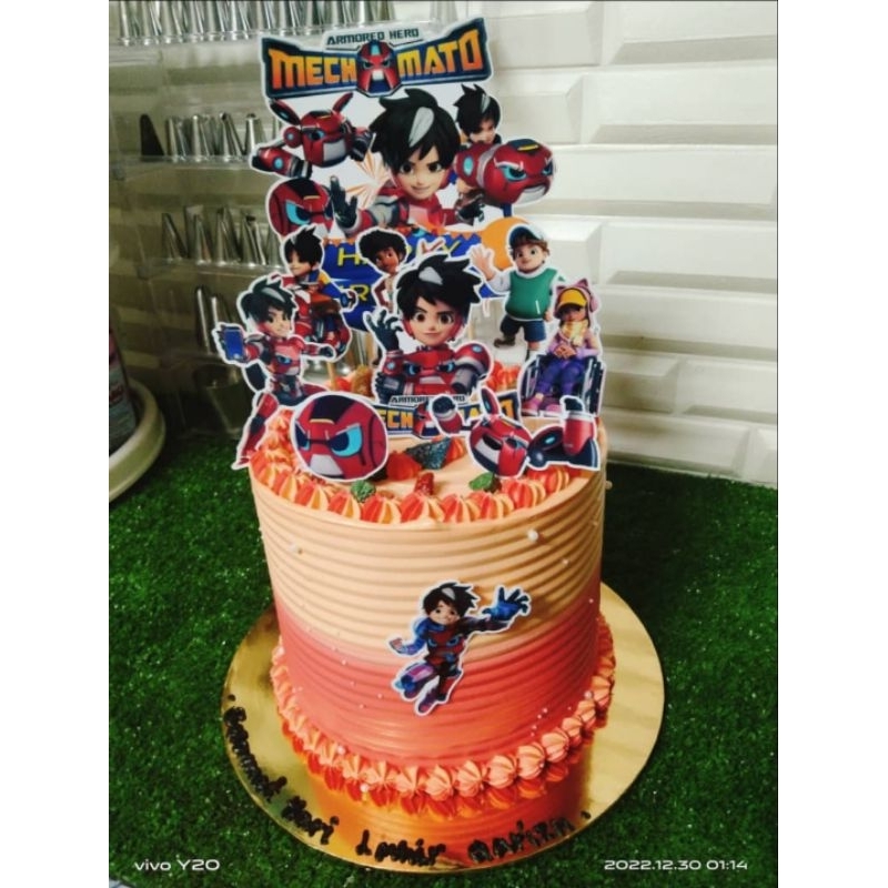 TOPPER CAKE MECHAMATO READY STOCK DAN TEMPAHAN | Shopee Malaysia