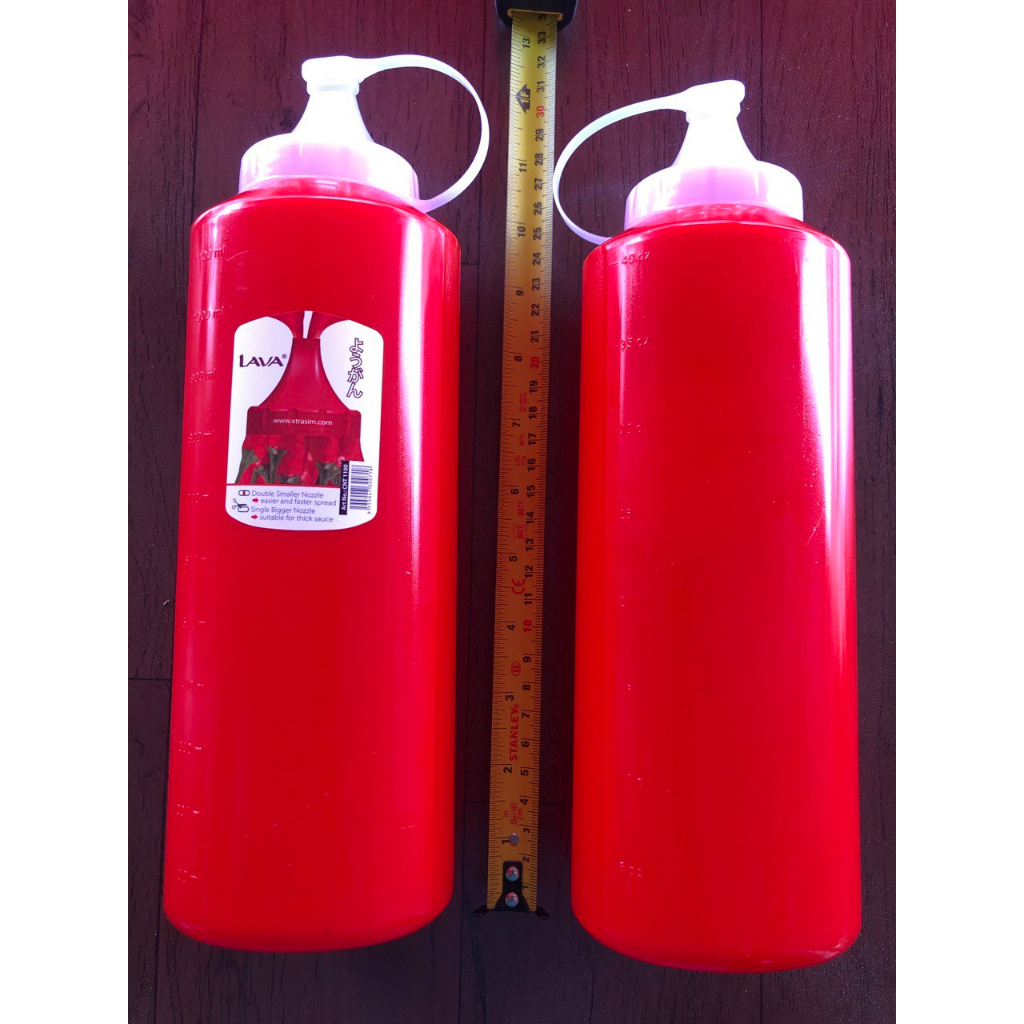 LAVA Sauce Squeezer Plastic Sos And Spice Bottle 1100ml (CNT1100)(BIG ...