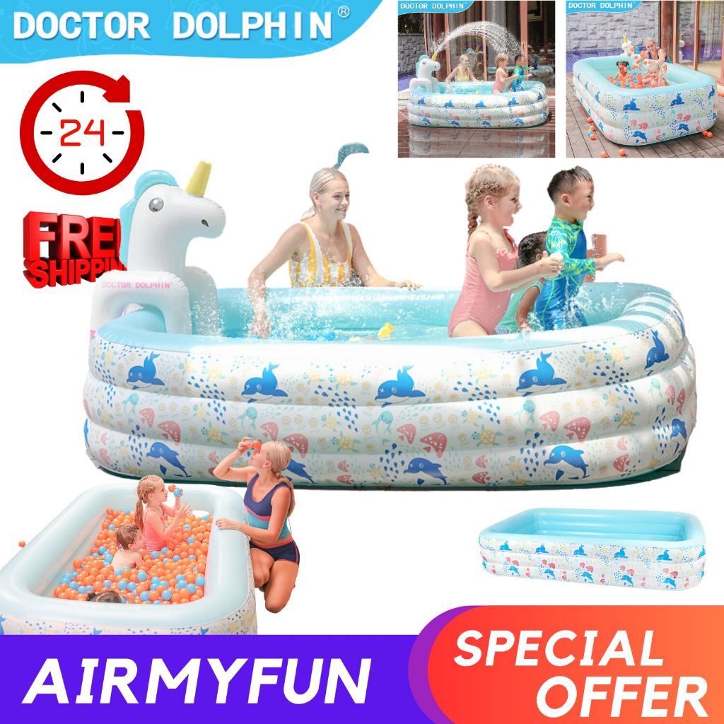 Inflatable Swimming Pool Spray Pool Children Baby Family Swimming Pool ...