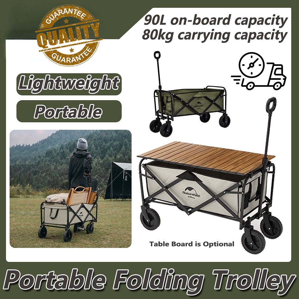 7'/10'inch Outdoor Trolley with Storage Basket Plus Canopy Portable ...