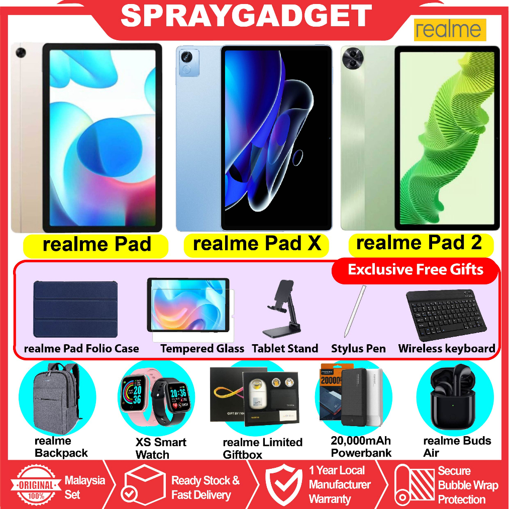 realme Pad / realme Pad 2 / realme Pad X 5G / realme Pad mini( 4+64GB ...