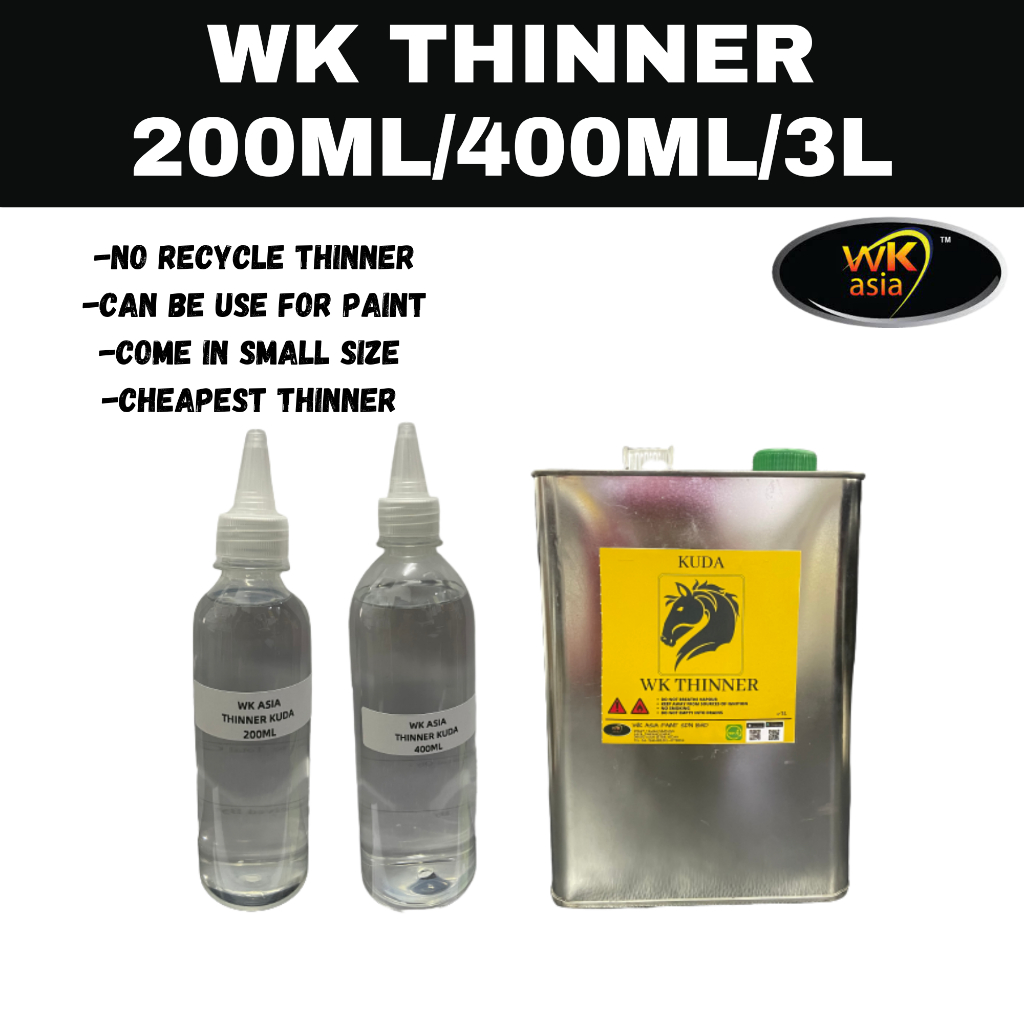 WK THINNER 200ML/400ML/e3LITER READY STOCK | Shopee Malaysia
