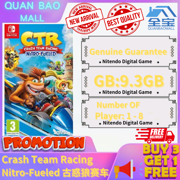 Crash Team Racing Nitro-Fueled 古惑狼赛车 (Nintendo Switch) Muat turun ...