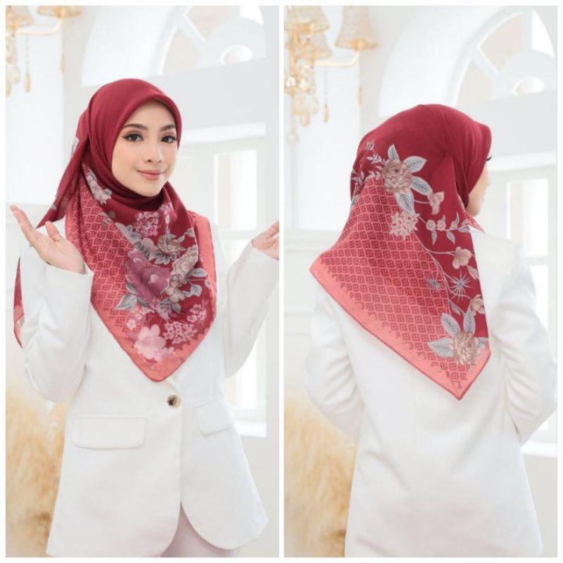 [ 𝑴𝒆𝒓𝒂𝒉 𝑺𝒆𝒓𝒊𝒆𝒔 ] Koleksi Tudung Bawal Warna Merah Corak Cotton Premium ...