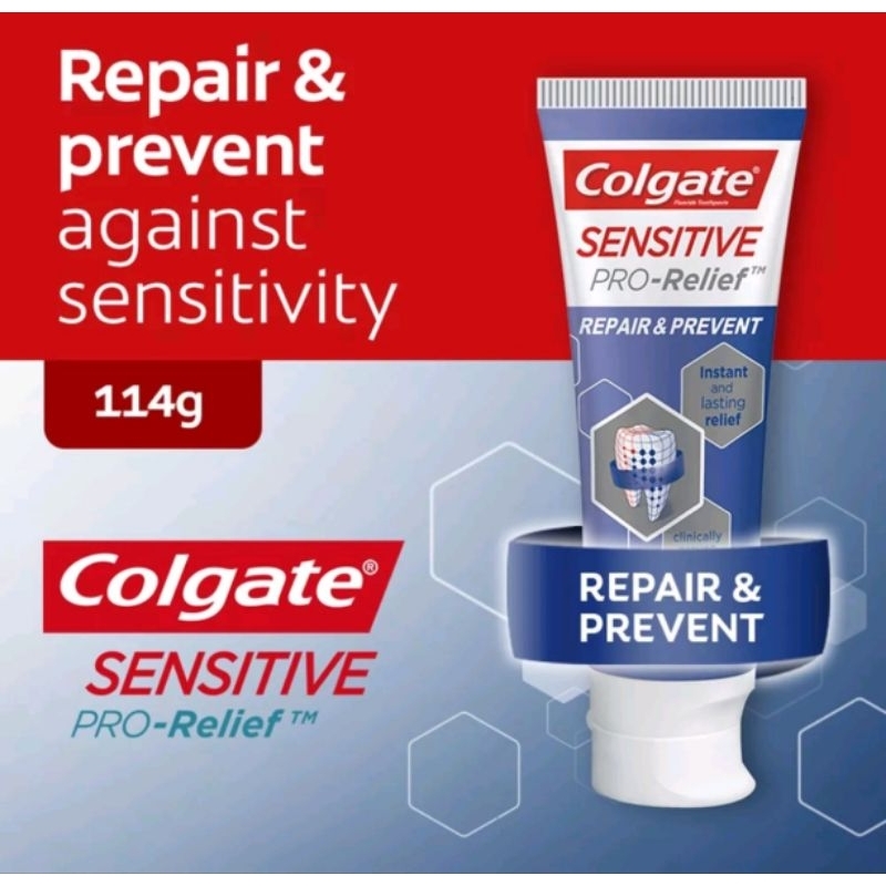 Colgate Sensitive Pro-relief repair & prevent 114g | Shopee Malaysia