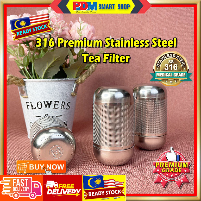 PDM Premium 316 Stainless Steel Tea Filter Tea Strainer Tea Infuser ...