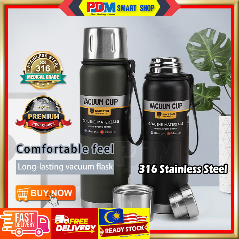 PDM Premium 316 Stainless Steel Thermal Vacuum Flask Thermos Vacuum ...